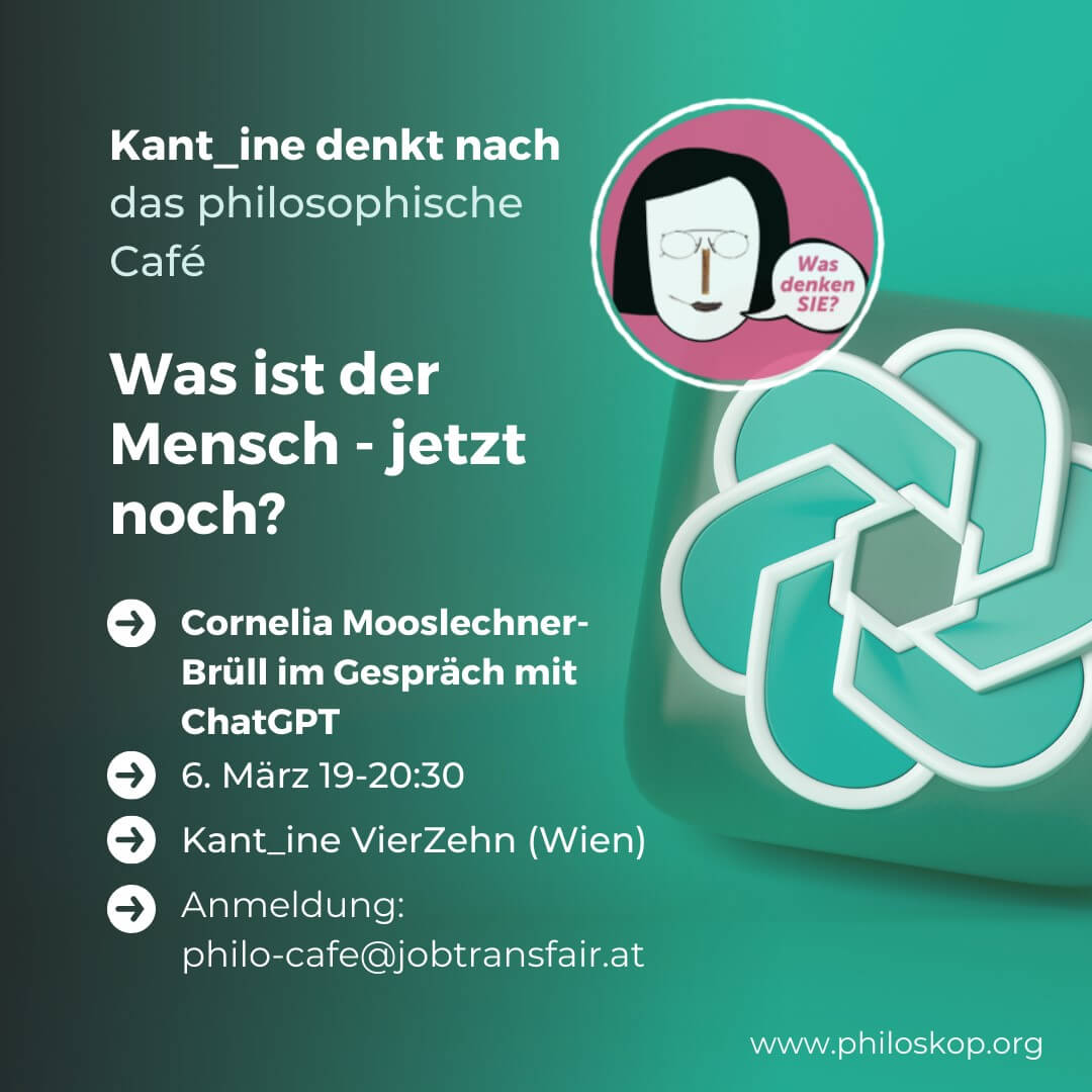 Unser philosophisches Café: Was ist der Mensch - jetzt noch?